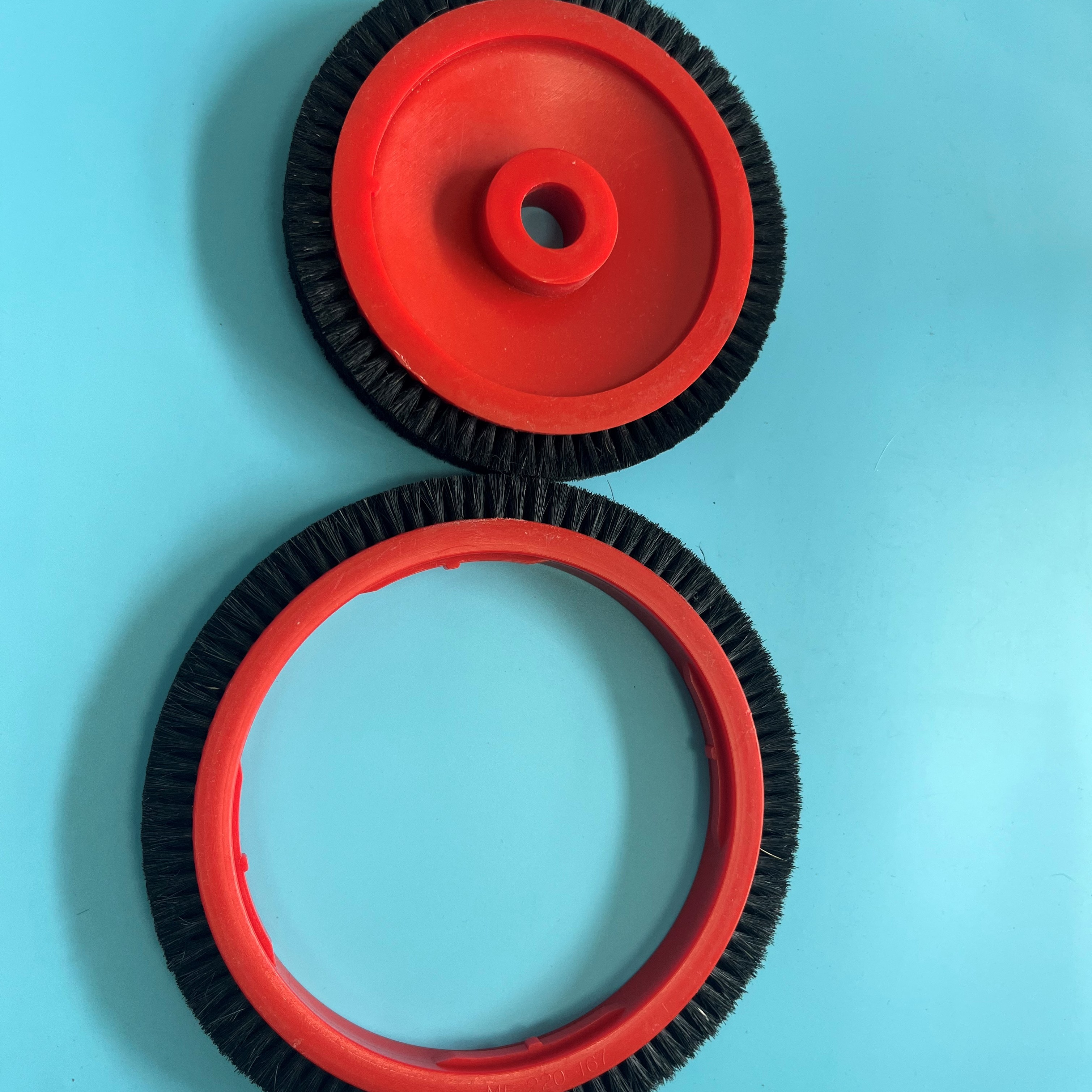 Monforts Stenter Machine Parts Big And Small Red Brush Wheel Black Hair ...